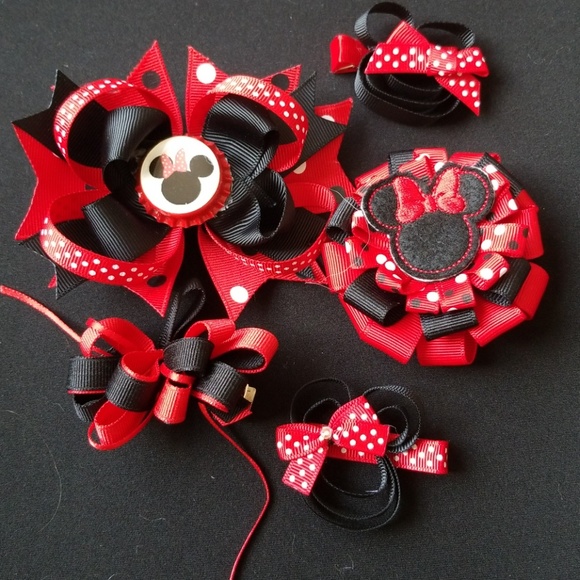 Accessories | Mickey Mouse Hair Bows And Hair Clips | Poshmark